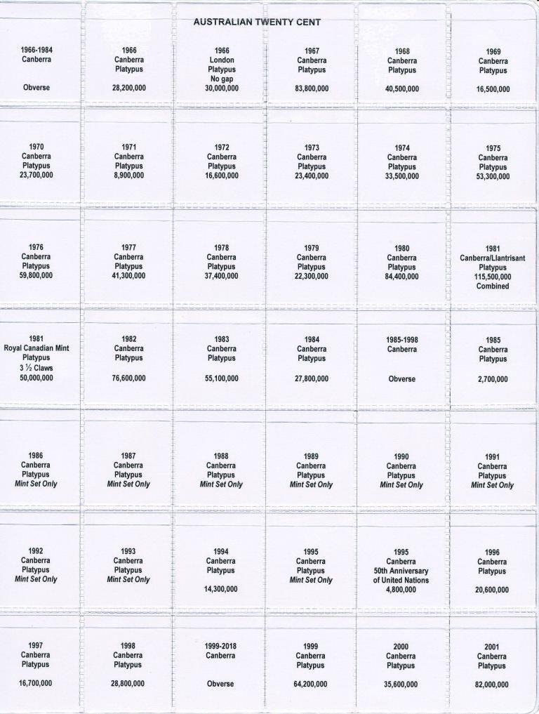 VST Australian Decimal Large Coin Album Volume 1 from 1966 to December ...